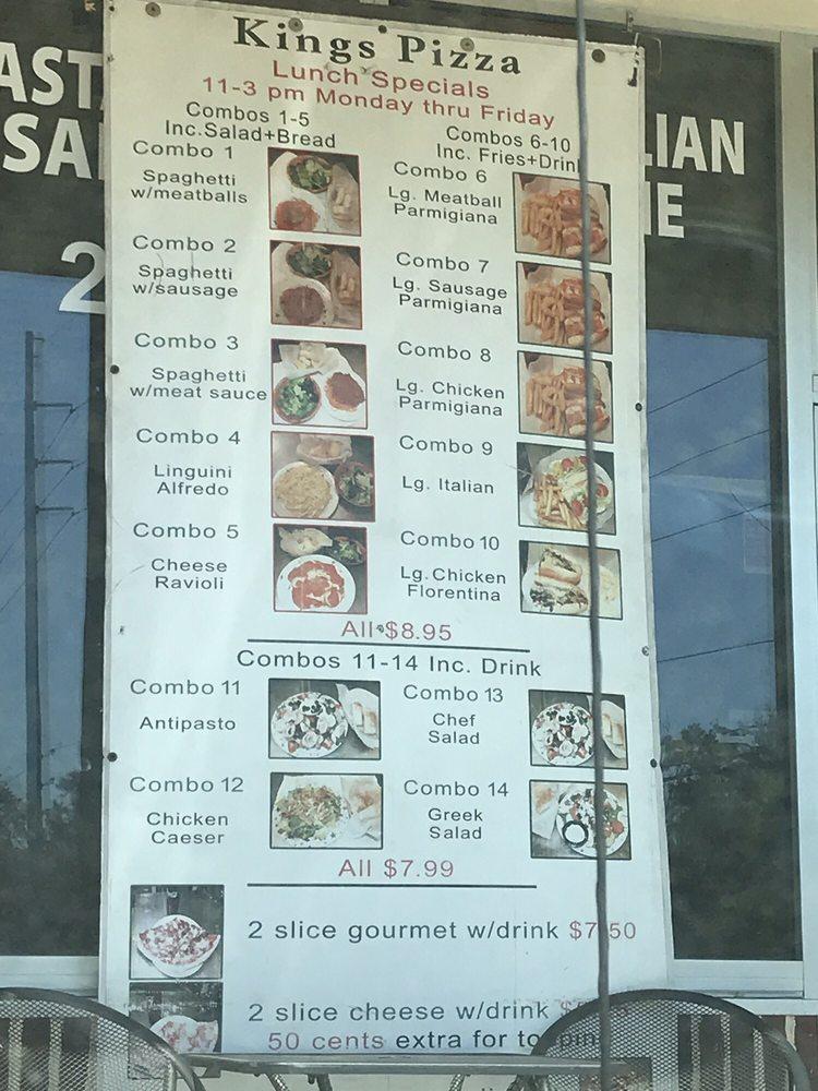 Menu at King's Pizza by: Italian Bistro pizzeria, Ladson