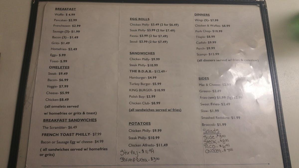 Menu at 31707 Urban Street Food restaurant, Garfield Heights