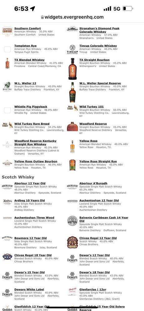 Menu at Kirby Ice House pub & bar, Houston, Gessner Rd