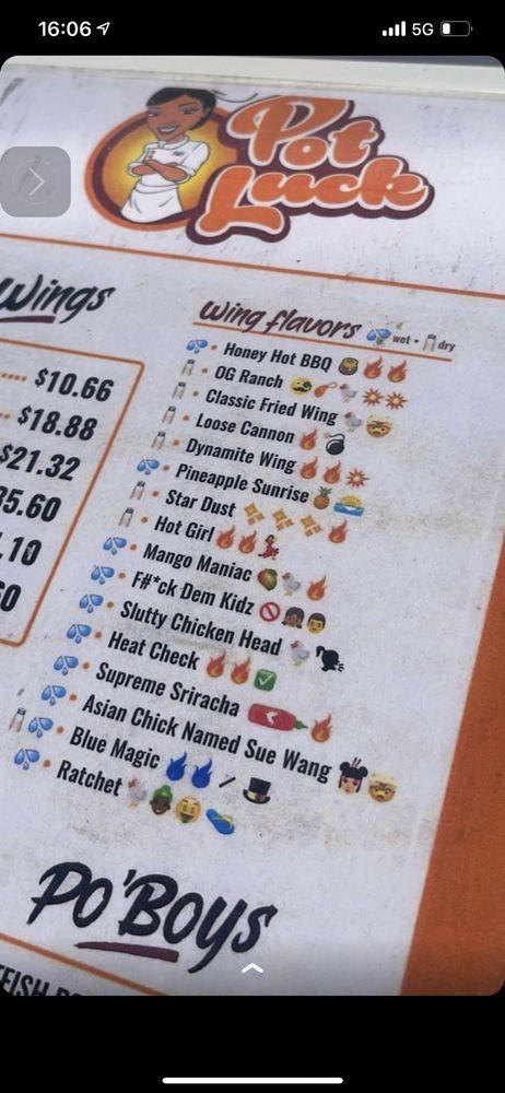Carta del restaurante The Potluck, Austin