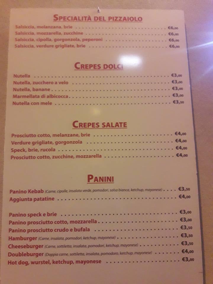 Menu at Ali Baba Savona restaurant, Savona