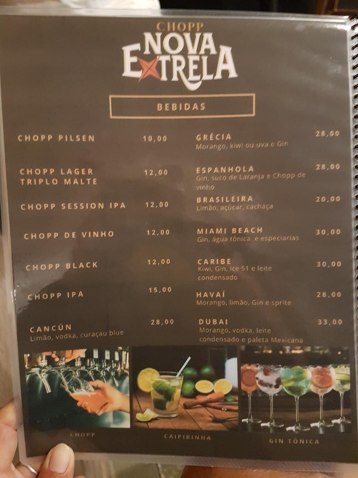 Menu em Nova Estrela Choperia Castelanos pub & Bar, Anchieta