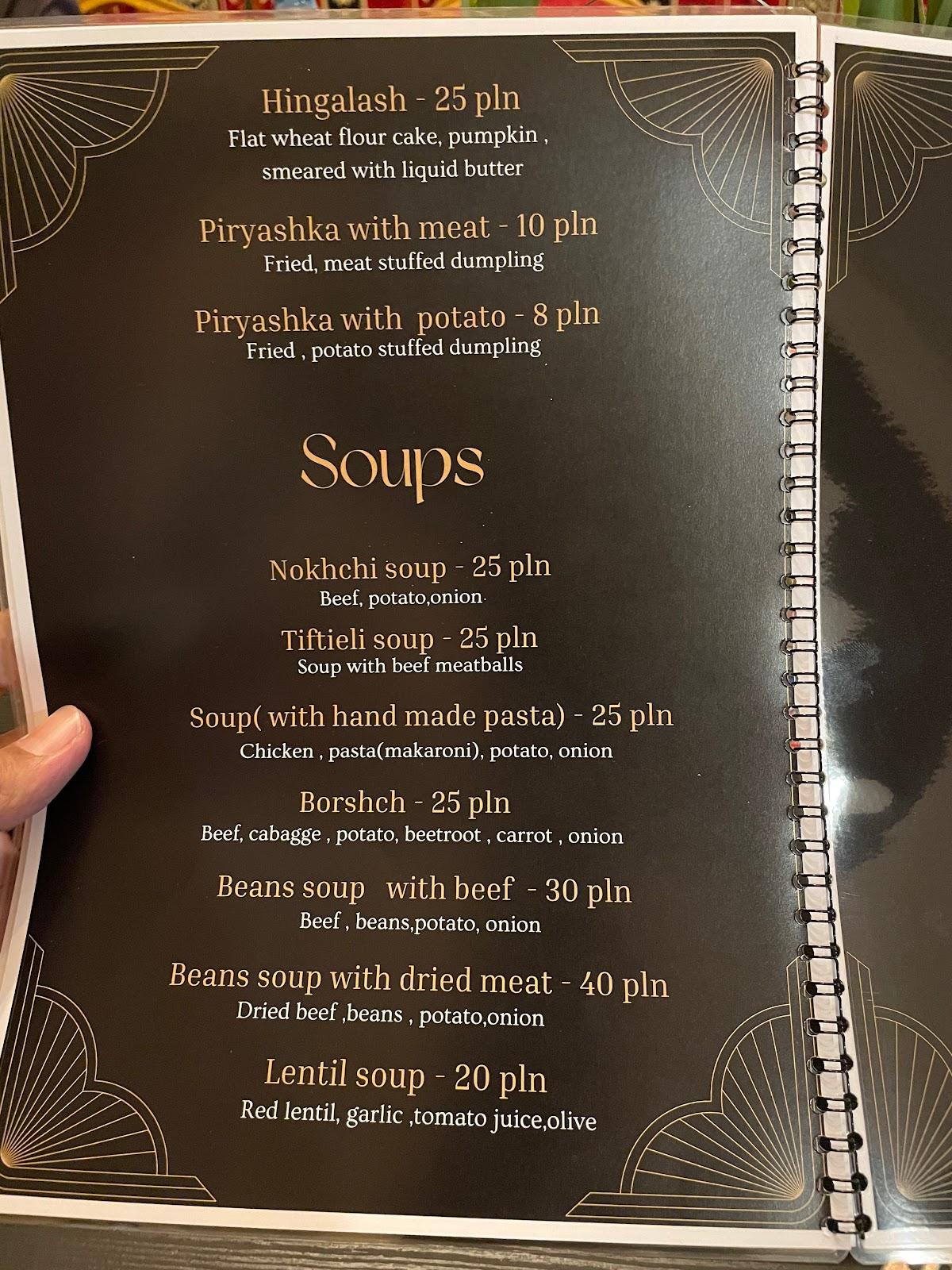 Menu at Raya Halal Restaurant, Warsaw