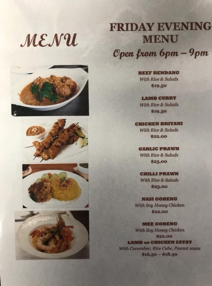 Menu at The Daily Grind restaurant, Katanning