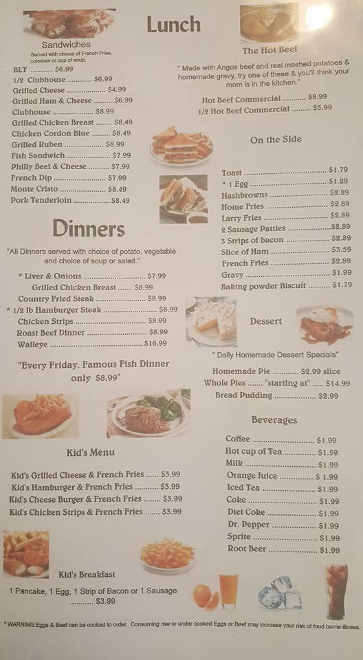 Menu at Two Seasons Cafe, Mesa