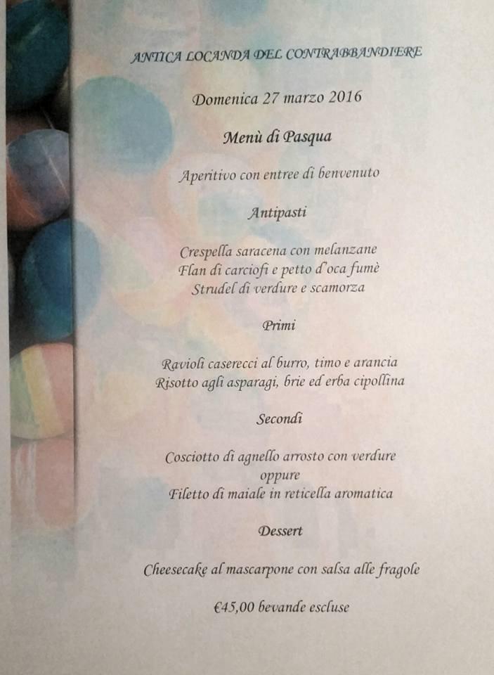Menu da Antica Locanda Del Contrabbandiere ristorante, Pozzolengo, Loc ...