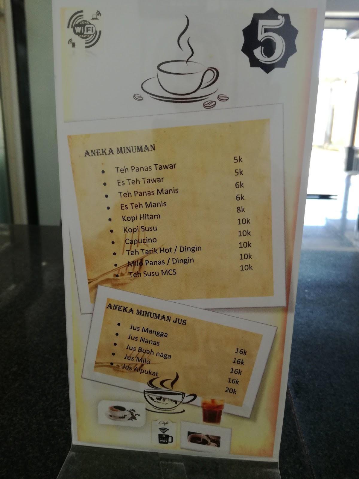 Menu at MCS Food & Travel cafe, Tenggarong