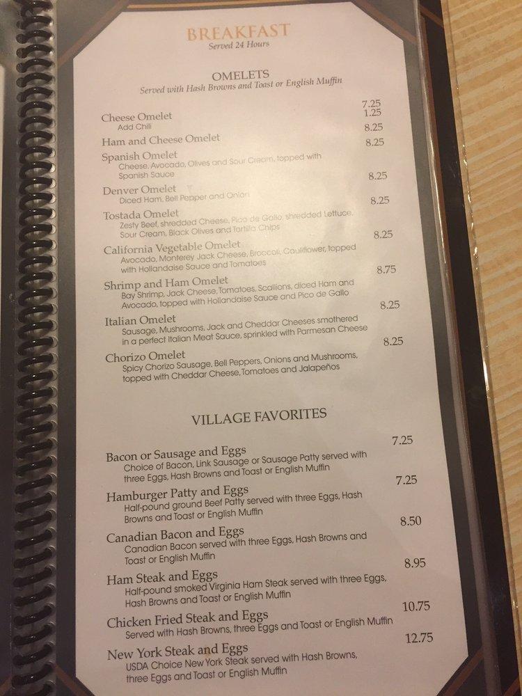 Menu at Café Bellini cafe, Sparks
