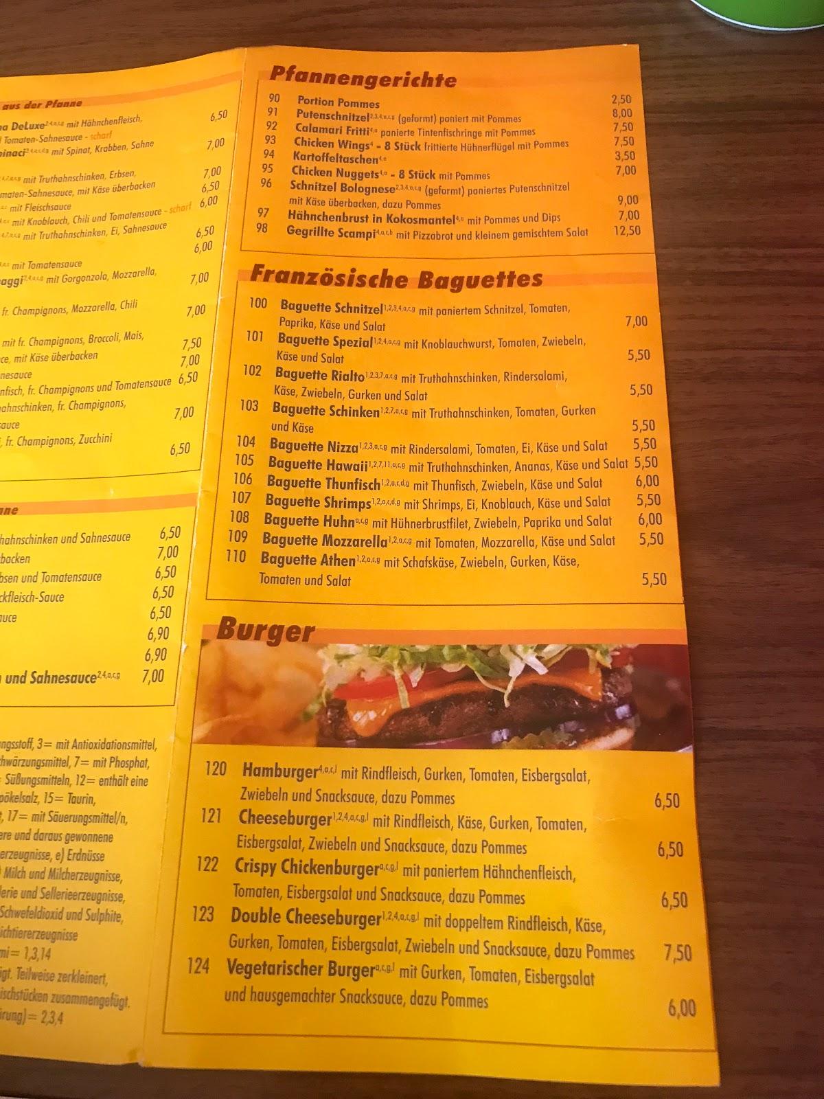 Speisekarte von Rialto Pizza & Döner, Markt Schwaben