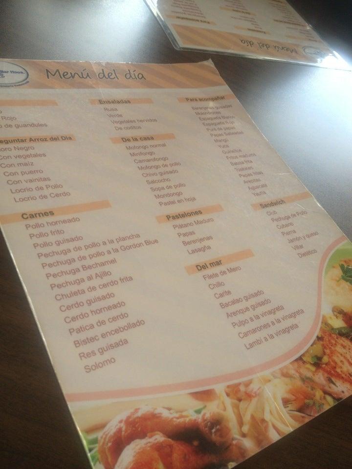 Carta del restaurante Villar Hermanos, Santo Domingo