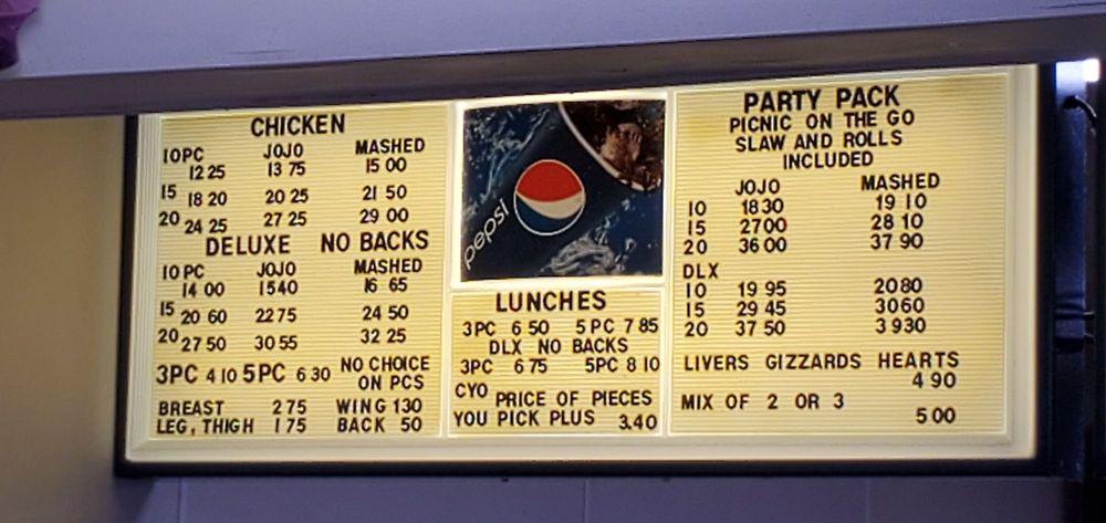 Menu at Dairy Cottage restaurant, Brookville