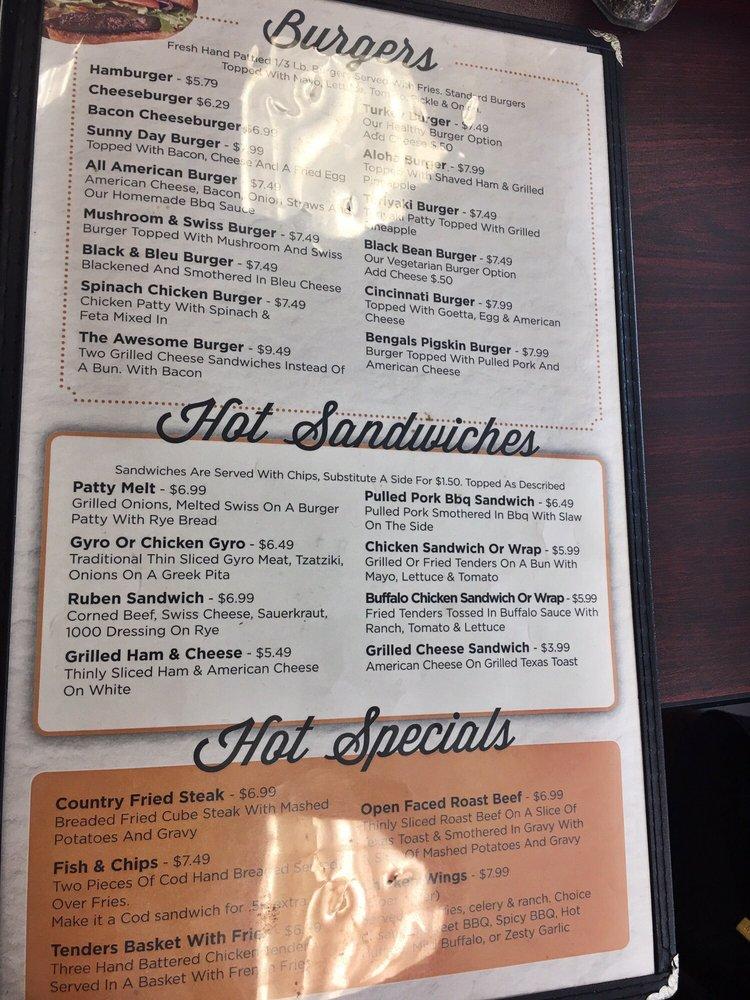 Menu at Nick & Tony's Double Deckers cafe, Covington, 300 Madison Ave