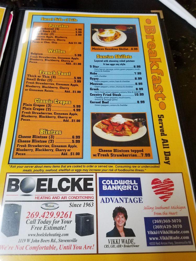 Menu at Joe's Cafe, Saint Joseph, M-139