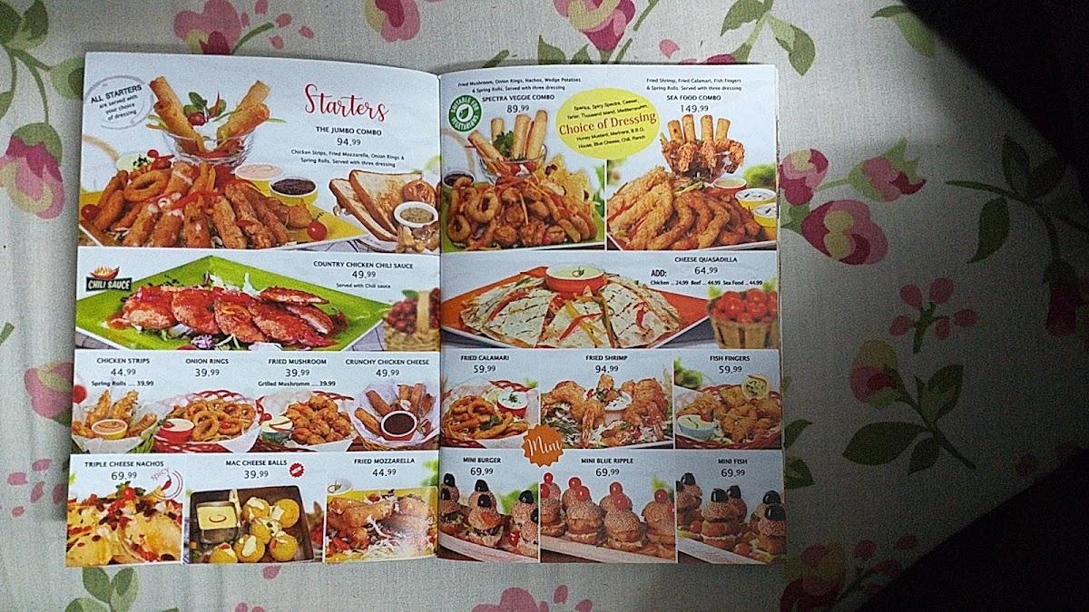 Menu at Spectra Restaurant (Shooting Club Branch), Giza, Shooting Club ...