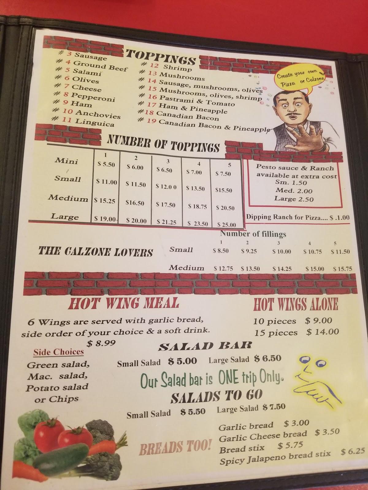 Menu at Pogo's Pizza pizzeria, Kelseyville