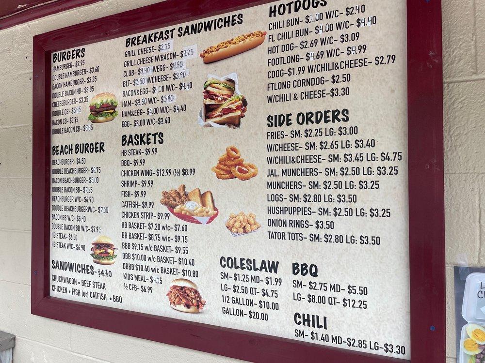 Menu at Tellico Beach Drive In restaurant, Tellico Plains