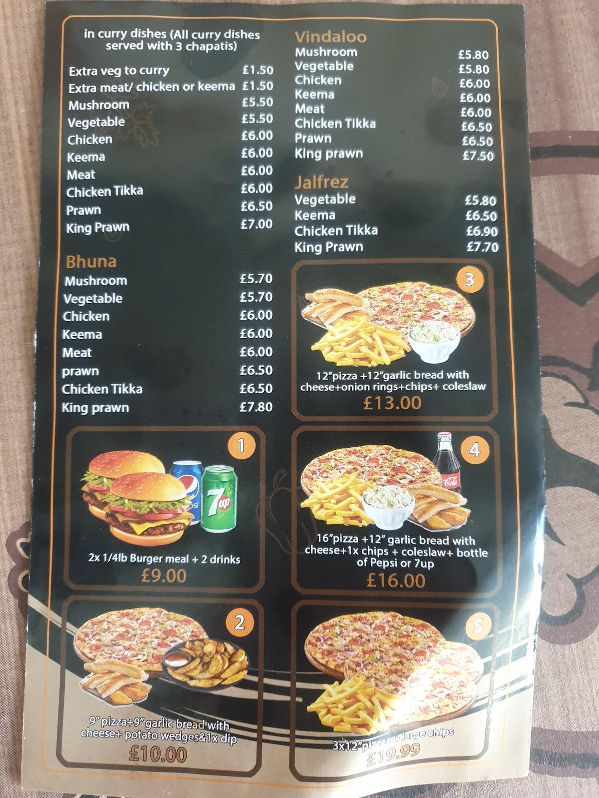 Menu at Food Master restaurant, Shipley