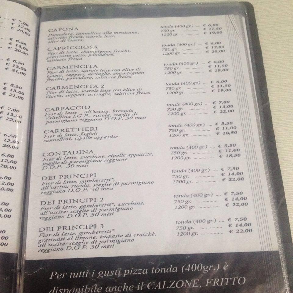 Speisekarte von Ai Tre Monelli - Angri pizza, Angri