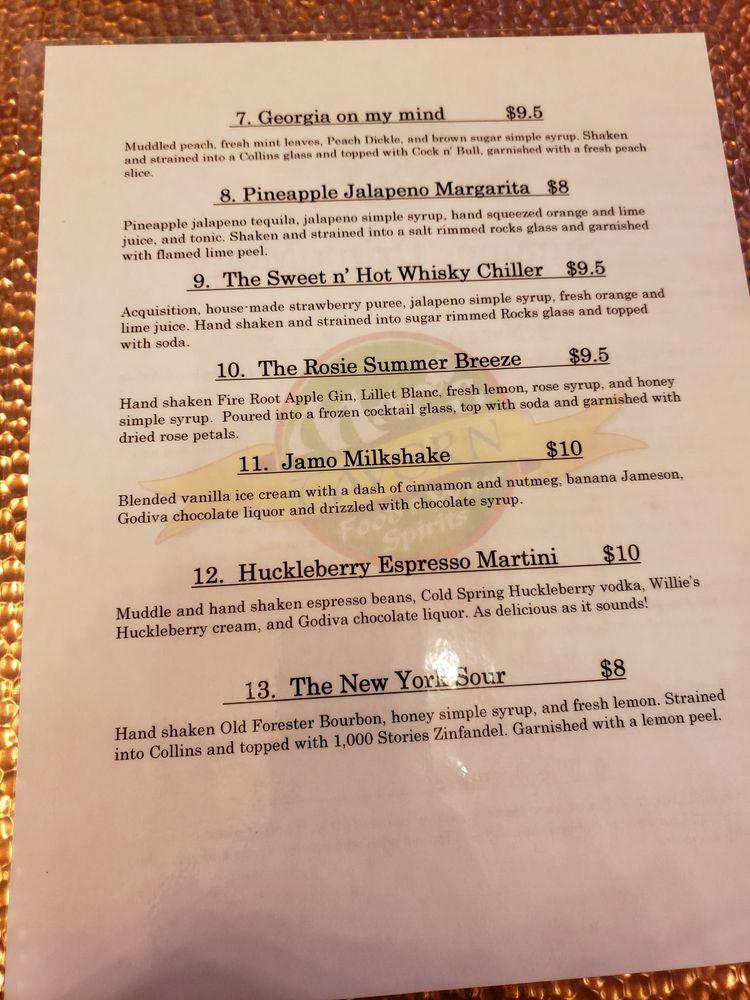 Menu at Mac's Tavern pub & bar, Butte