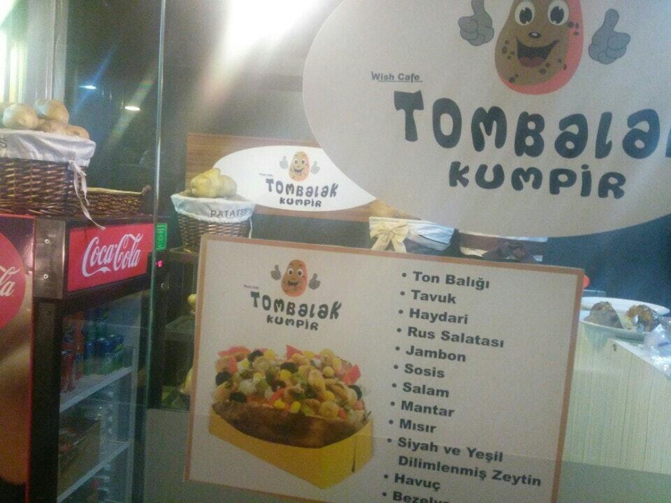 Menu at Tombalak Kumpir, Denizli
