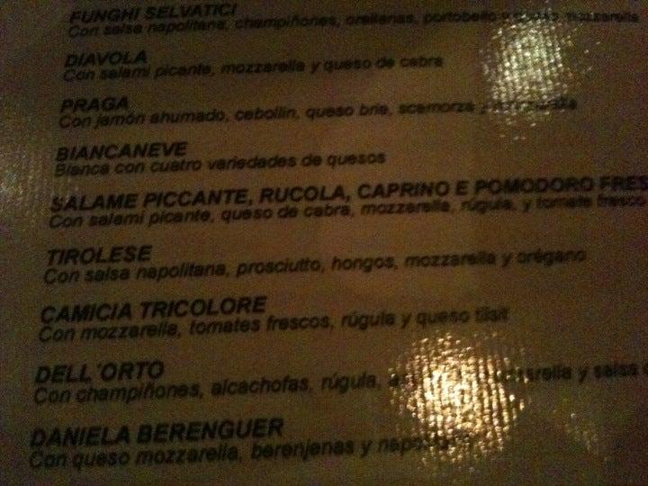 Carta de Café Amarti, Bogotá
