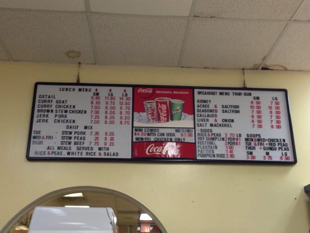 Menu at Cool Runnings Cafe, Miramar, Miramar Pkwy