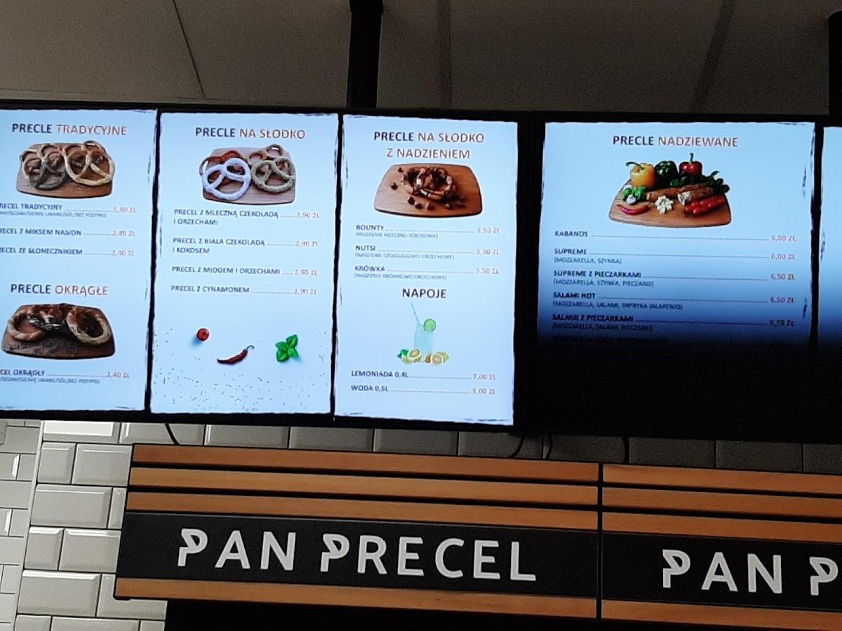 Menu at Pan Precel, Wrocław, Ruska 66/67
