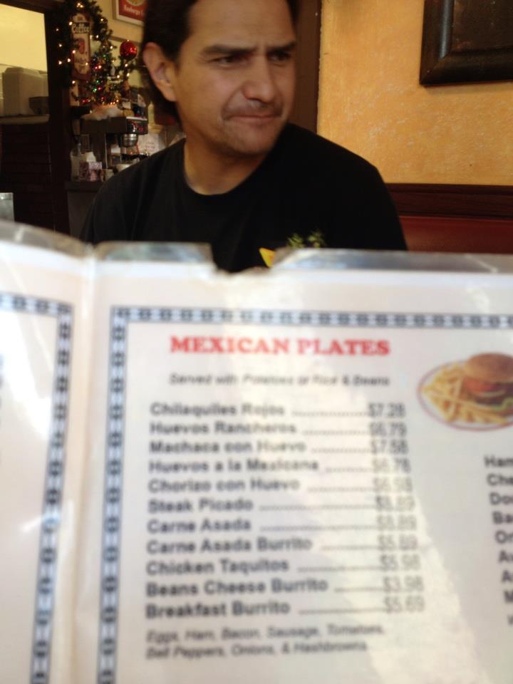 Menu at Pancake Corner restaurant, South Gate