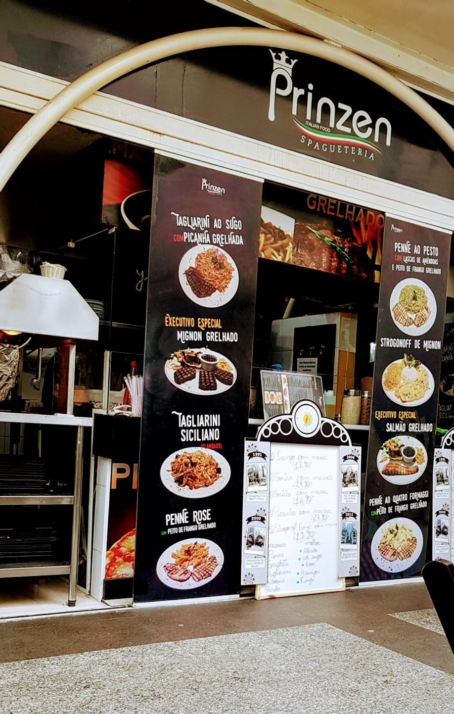 Menu at Prinzen Italian Food e Gelateria restaurant, Curitiba, R. do ...