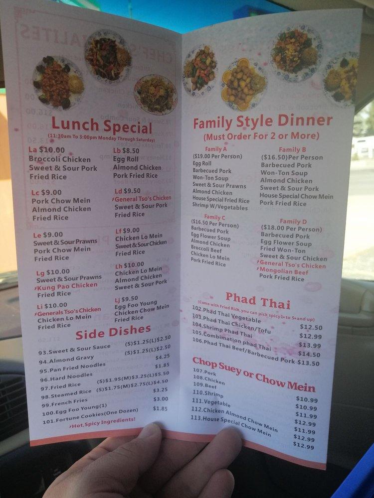 Menu at Tasty Wok ( Chinese Restaurant), Yakima