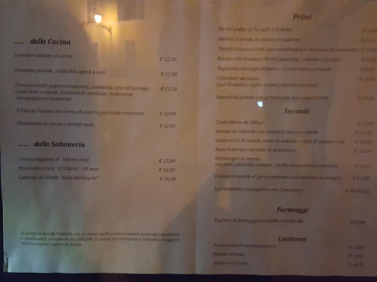 Menu da Ristorante Casa Ramona, Traversetolo, Piazzale Alberto Rondani