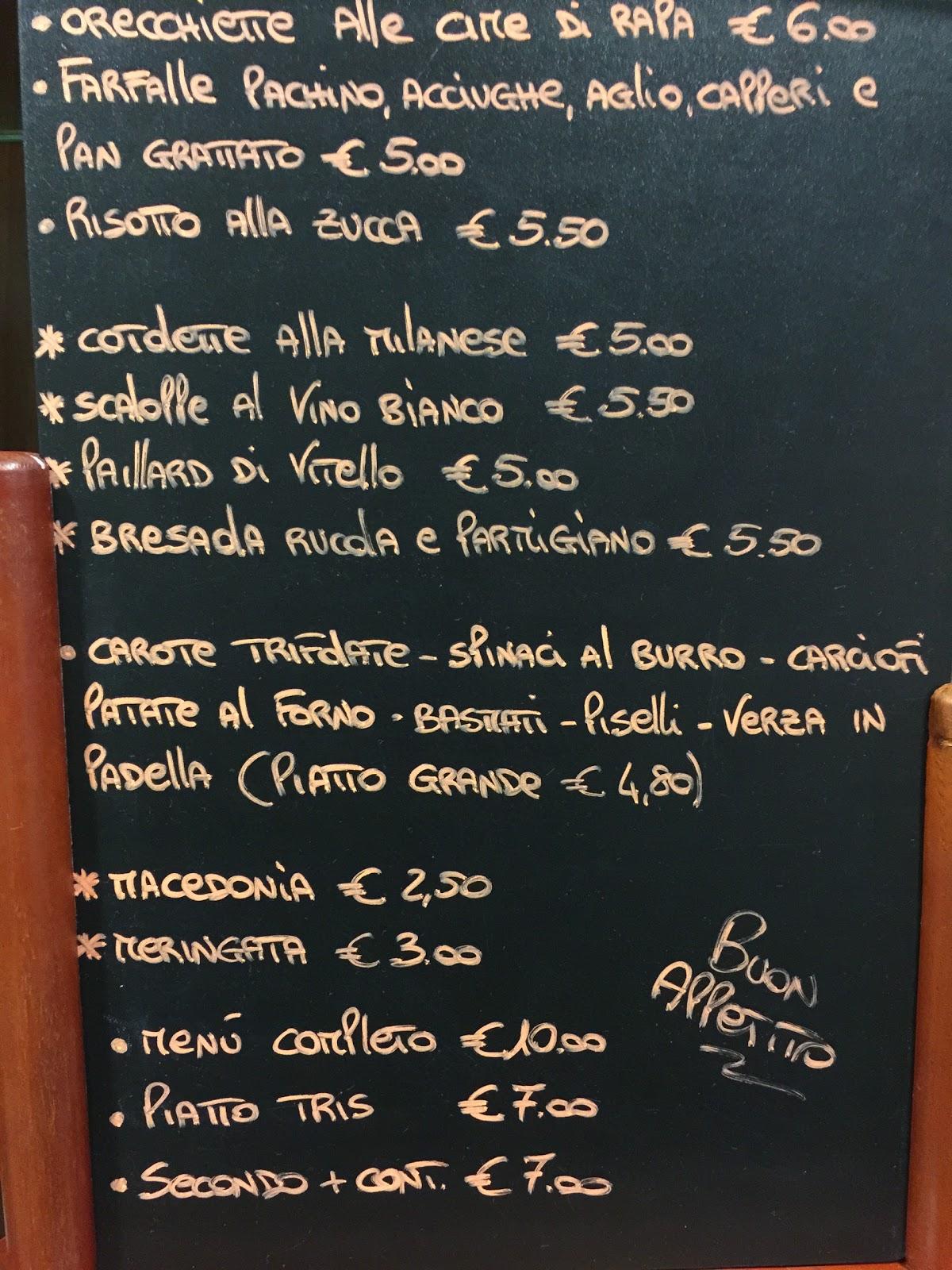 Speisekarte von Orbassano 336 Bar Tavola Calda, Turin