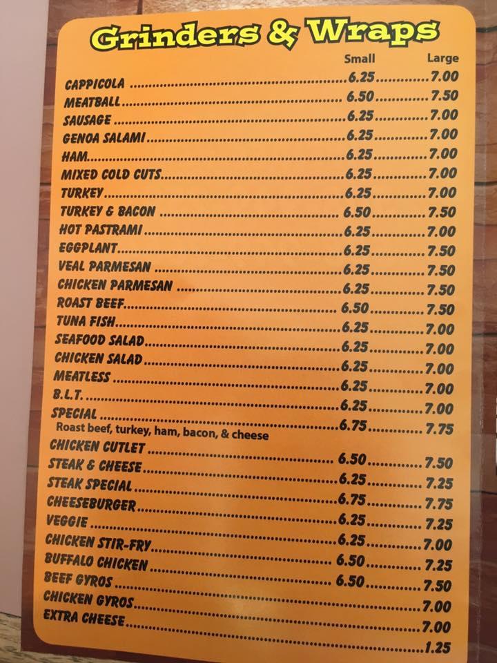 Menu at Webster House of Pizza pizzeria, Webster