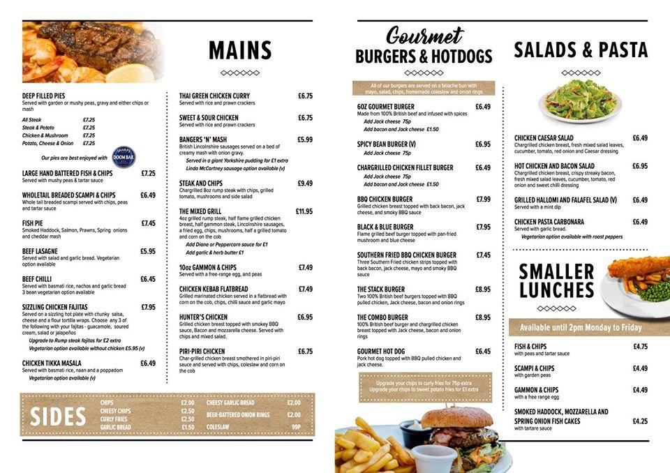 Menu at Maypole pub & bar, Ossett