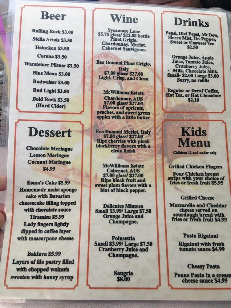 Menu at The Pizza Box pizzeria, Virginia Beach