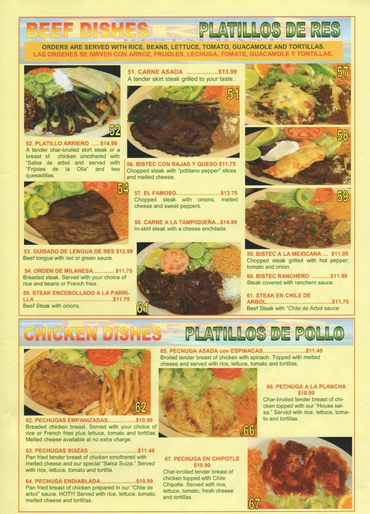Menu at EL FARO MEXICANN CUISINE restaurant, Elgin, Lillian St