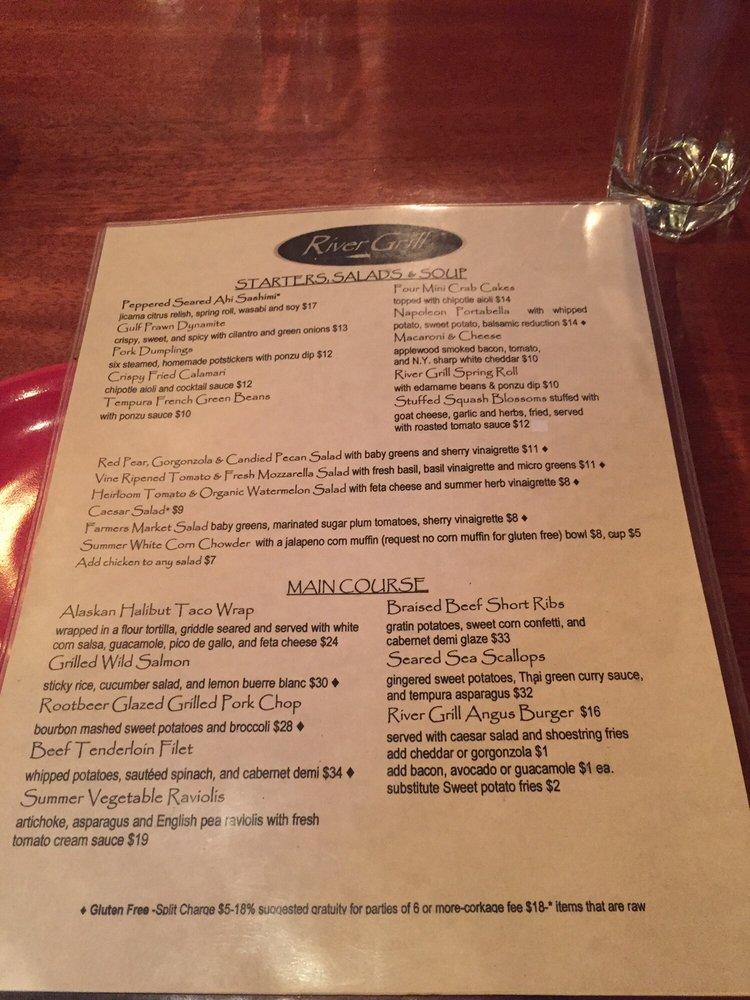 Menu at River Grill pub & bar, Tahoe City