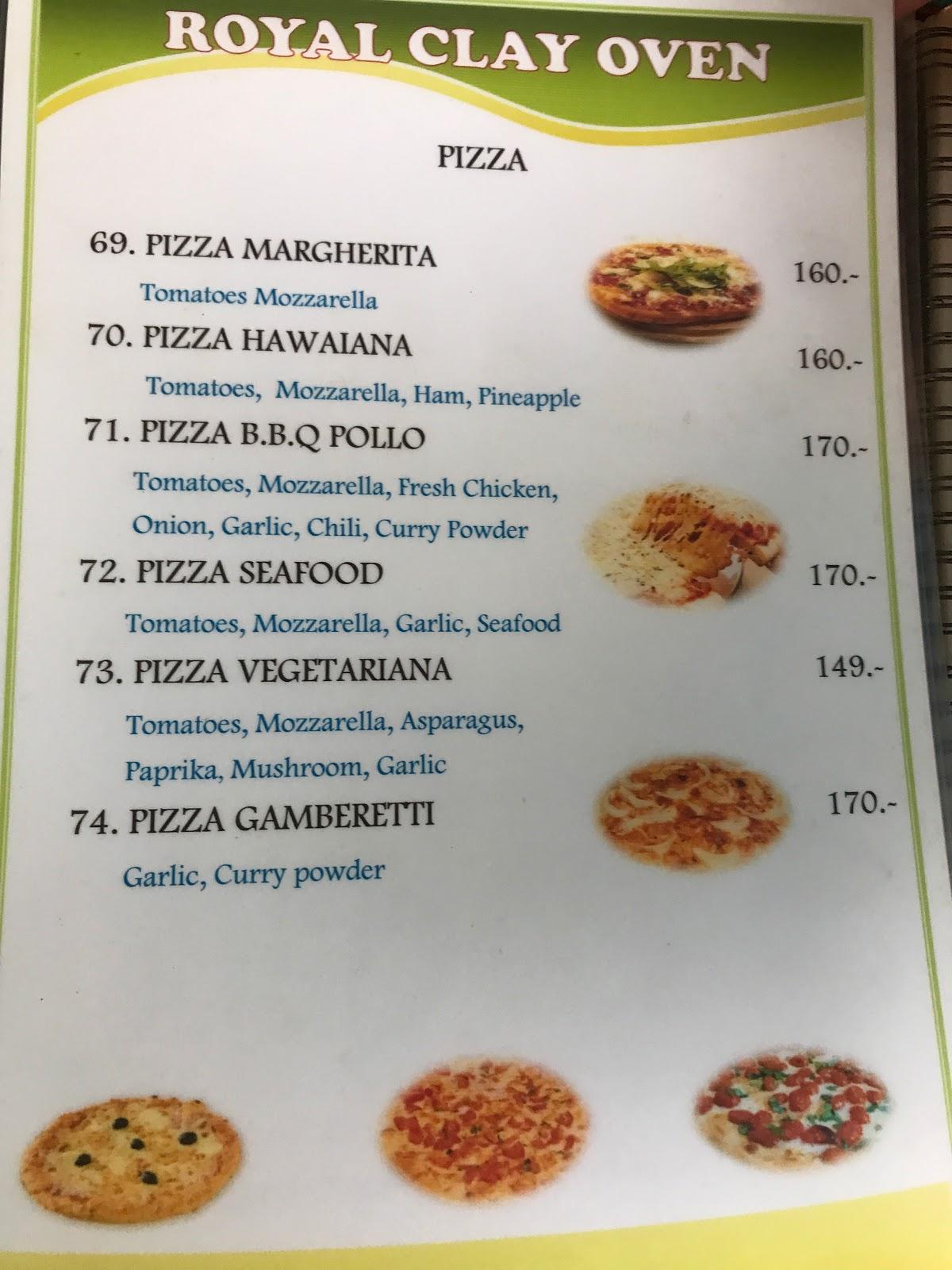 Menu at Royal Clay Oven Krabi restaurant, Nong Thale