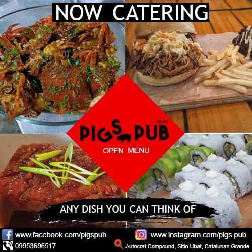 Menu at PIGS PUB, Davao City