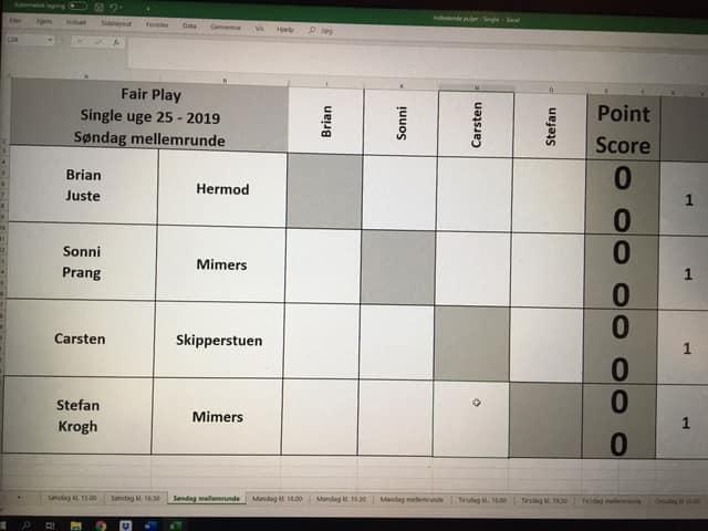 Menu at Fair Play pub & bar, Copenhagen