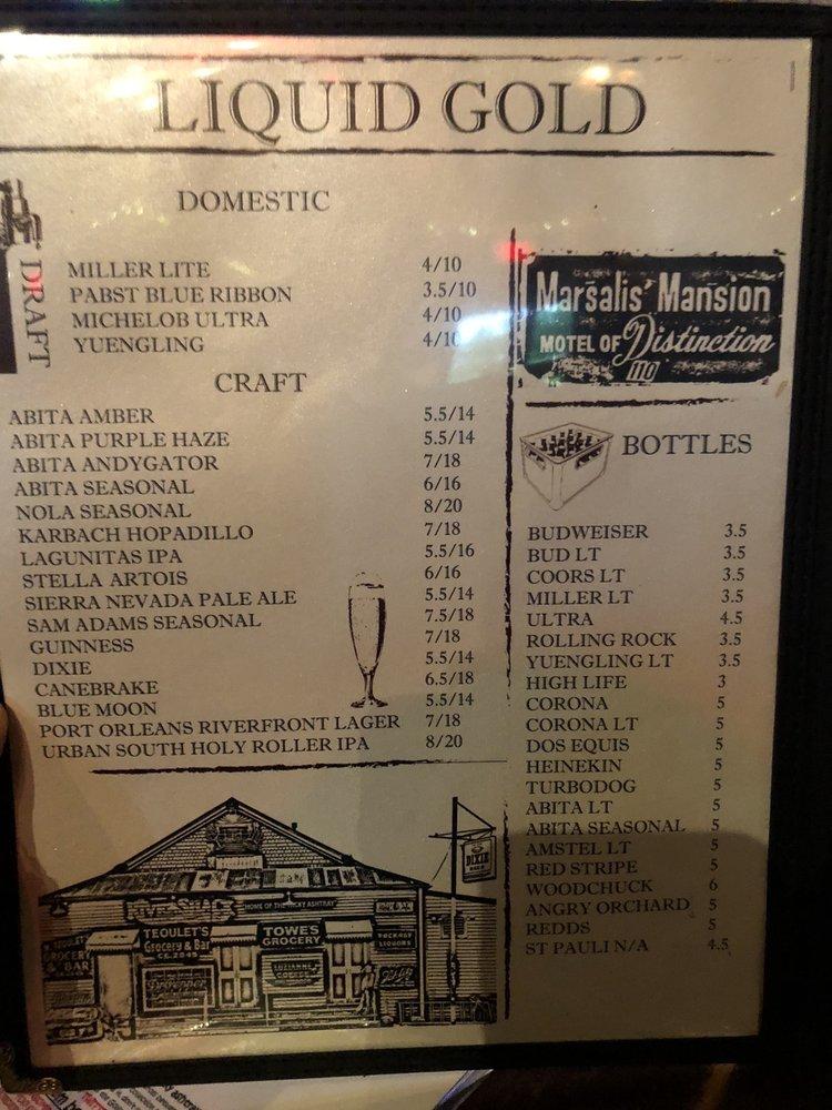 Menu at Rivershack Tavern pub & bar, Jefferson, River Rd