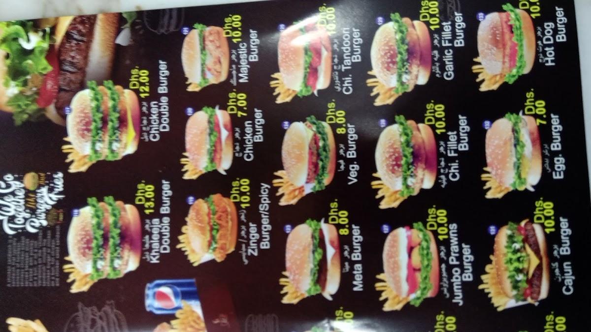 Menu at Cold and Hot Cafe, Dubai