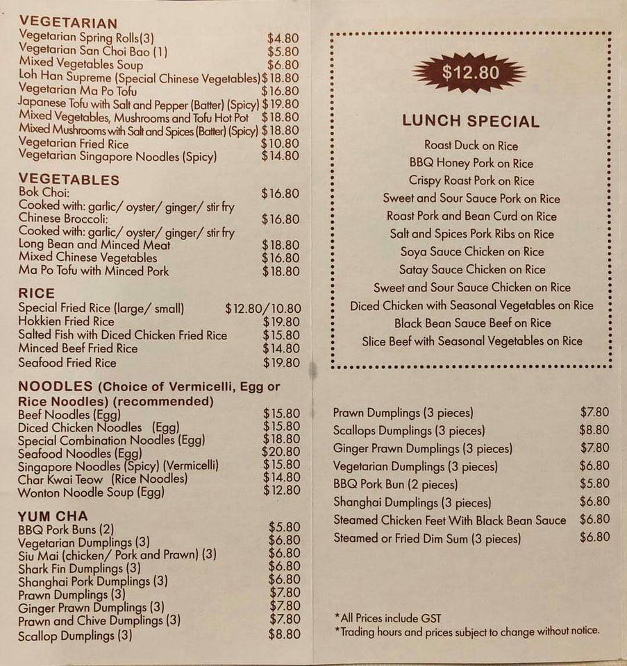 Menu at Harmony BBQ & Seafood, Malvern