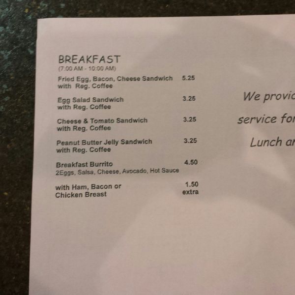 Menu at Heidi’s Cafe, Glendale, 100 W Broadway Suite 160