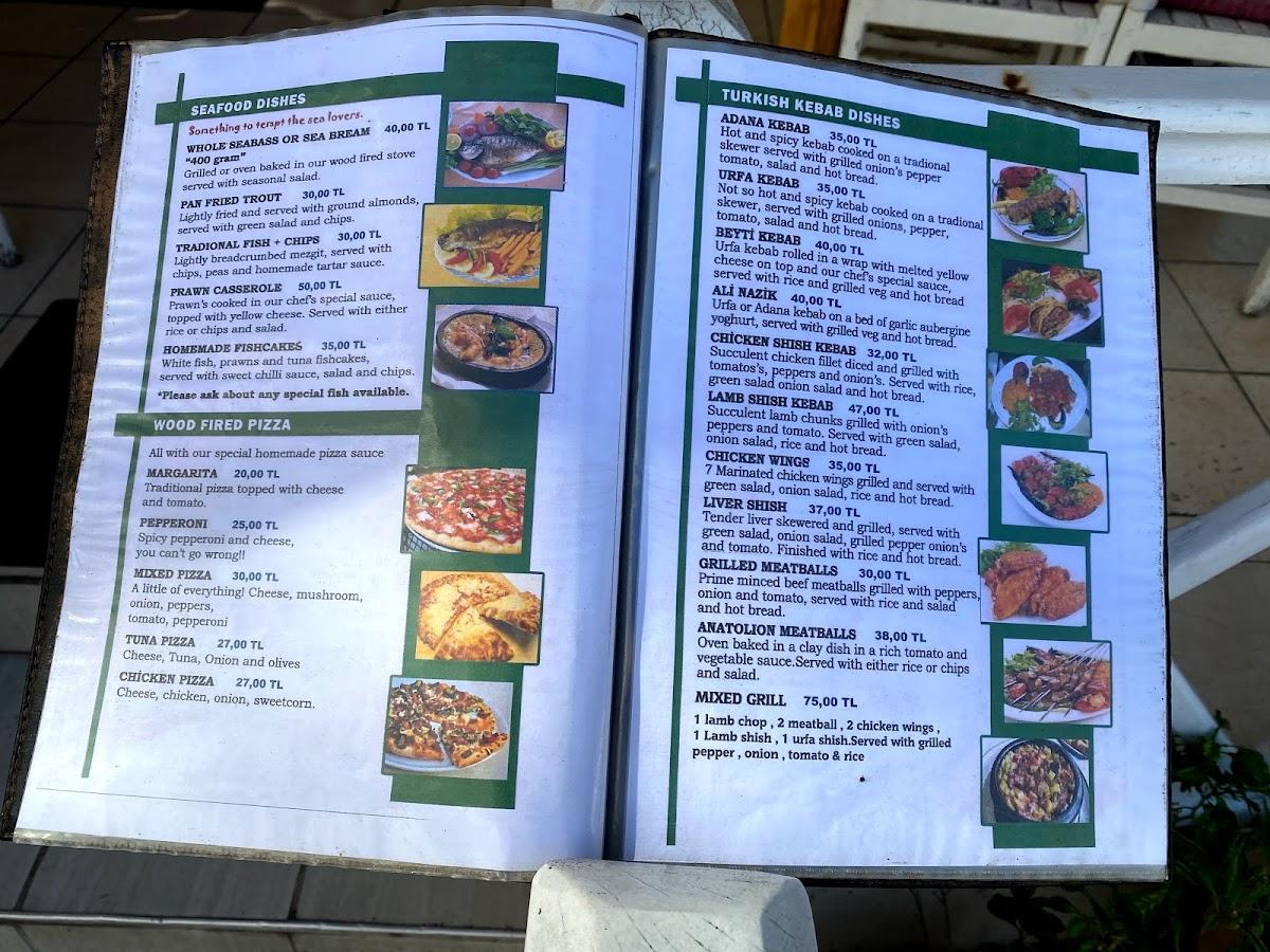 Menu at The Mulberry Tree Cafe-Restaurant, Fethiye