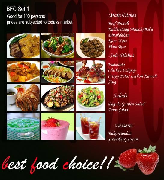 Menu at BFC Baguio Finest Cuisine, Baguio