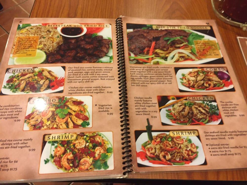 Menu at Lam's Vietnamese Restaurant, Sioux Falls
