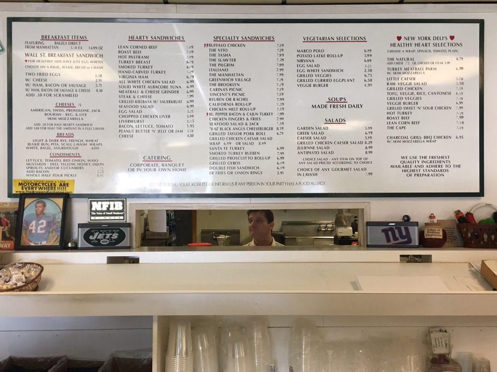 Menu at New York Deli-Park Ave Catering restaurant, Westborough