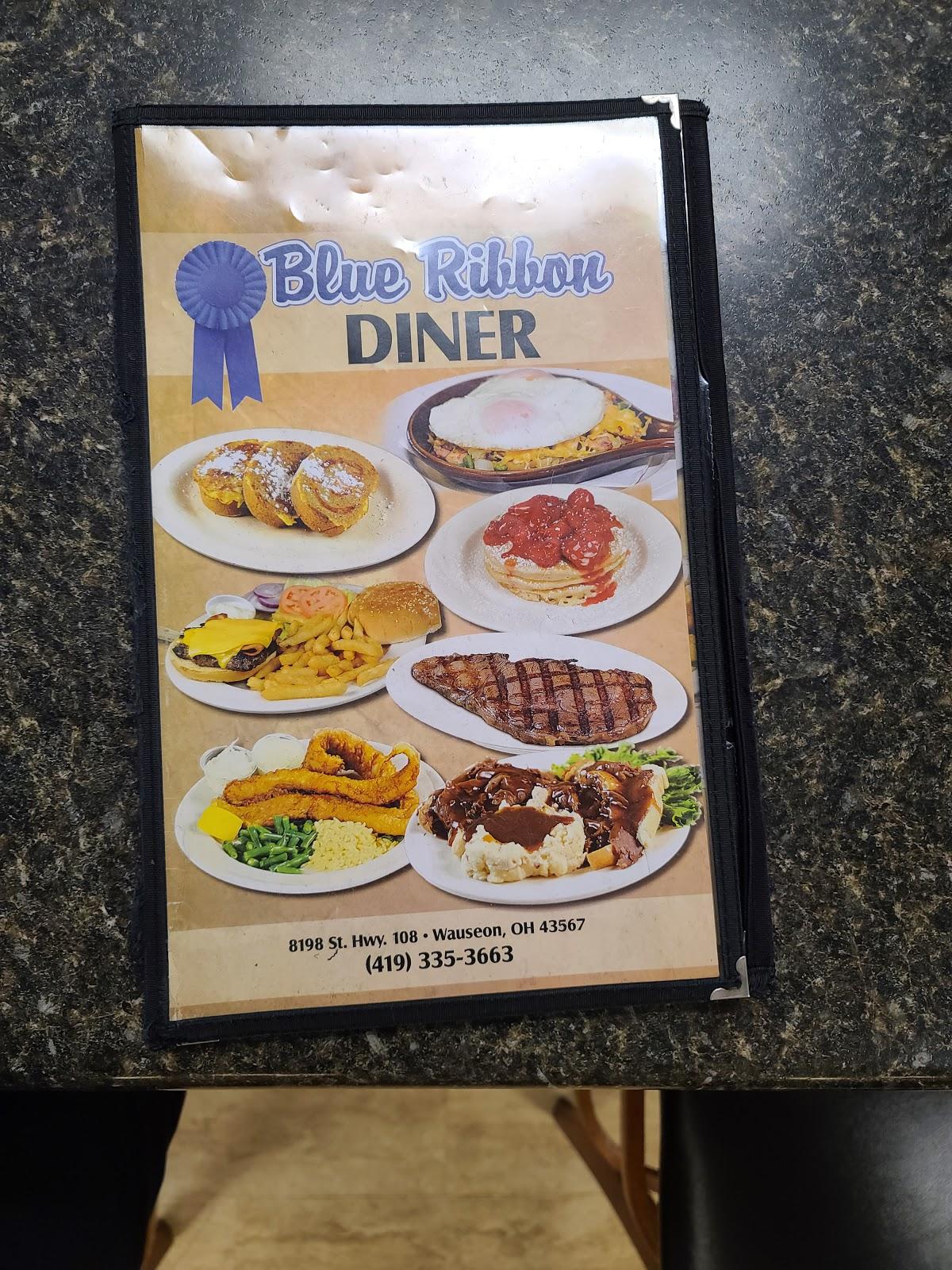 Menu at Blue Ribbon Diner restaurant, Wauseon