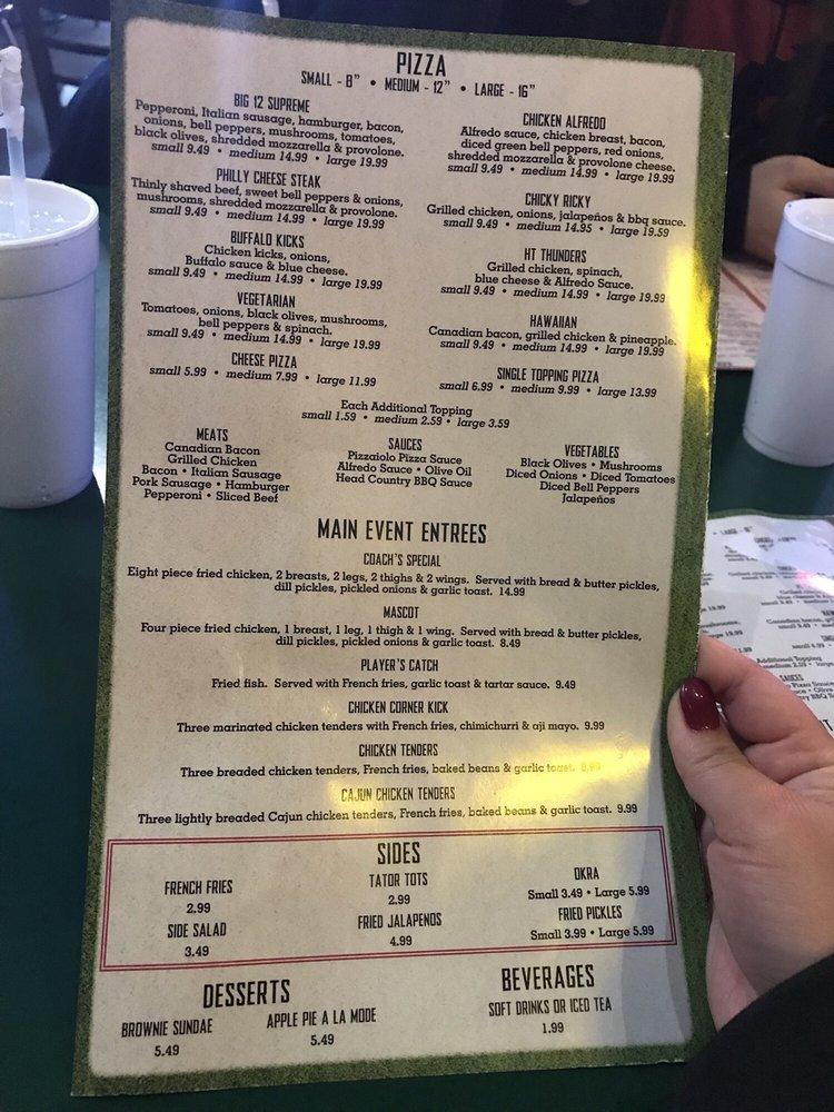 Menu at Half-Time Sports Grill pub & bar, Oklahoma City